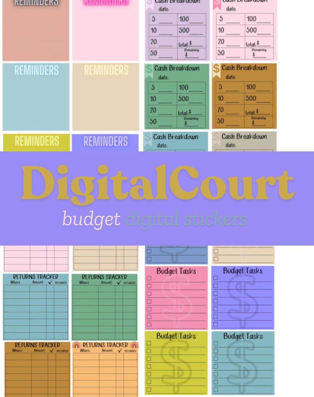 Budget Sticky Notes - Etsy