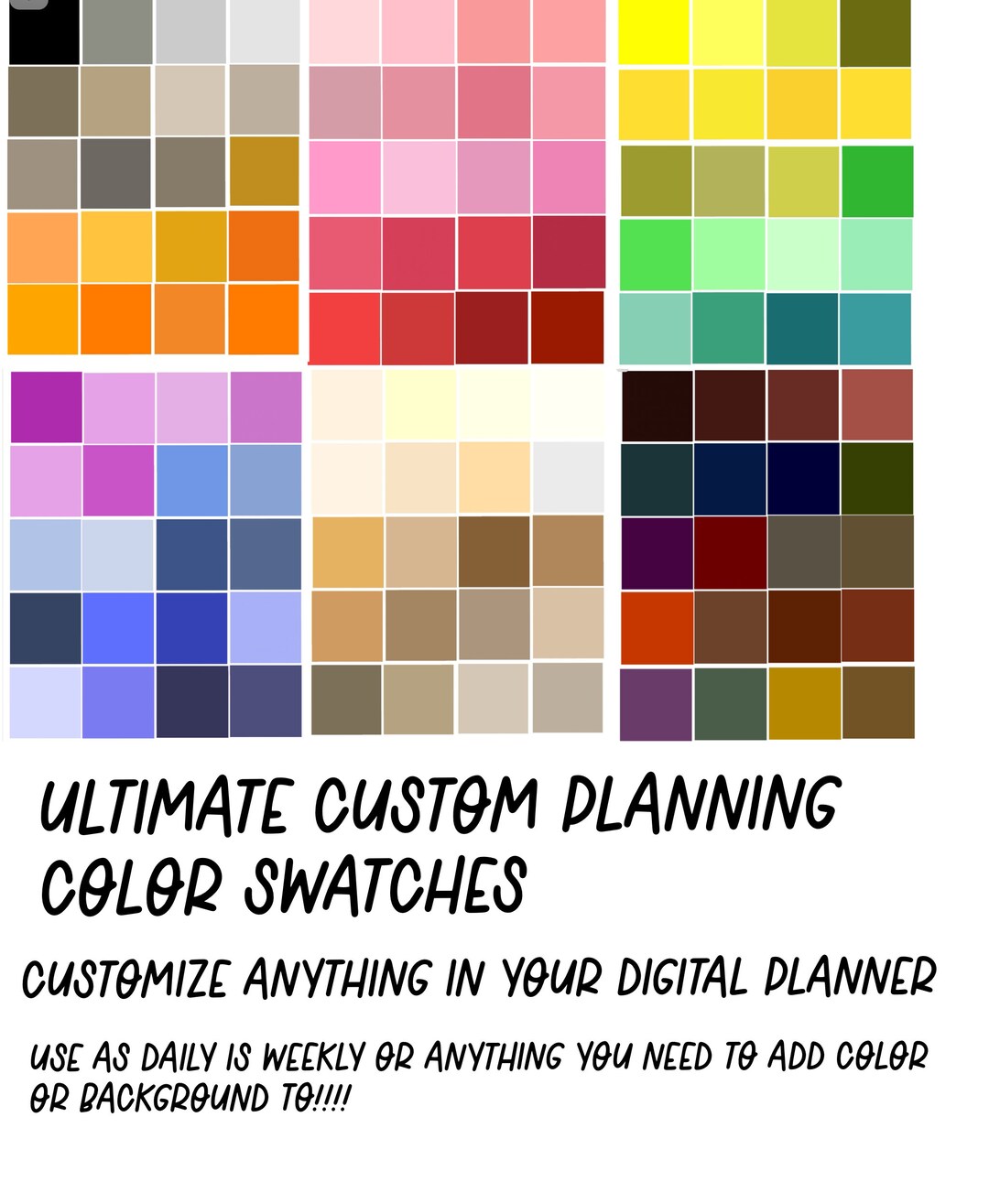 Color Book: Digital Planning - Etsy