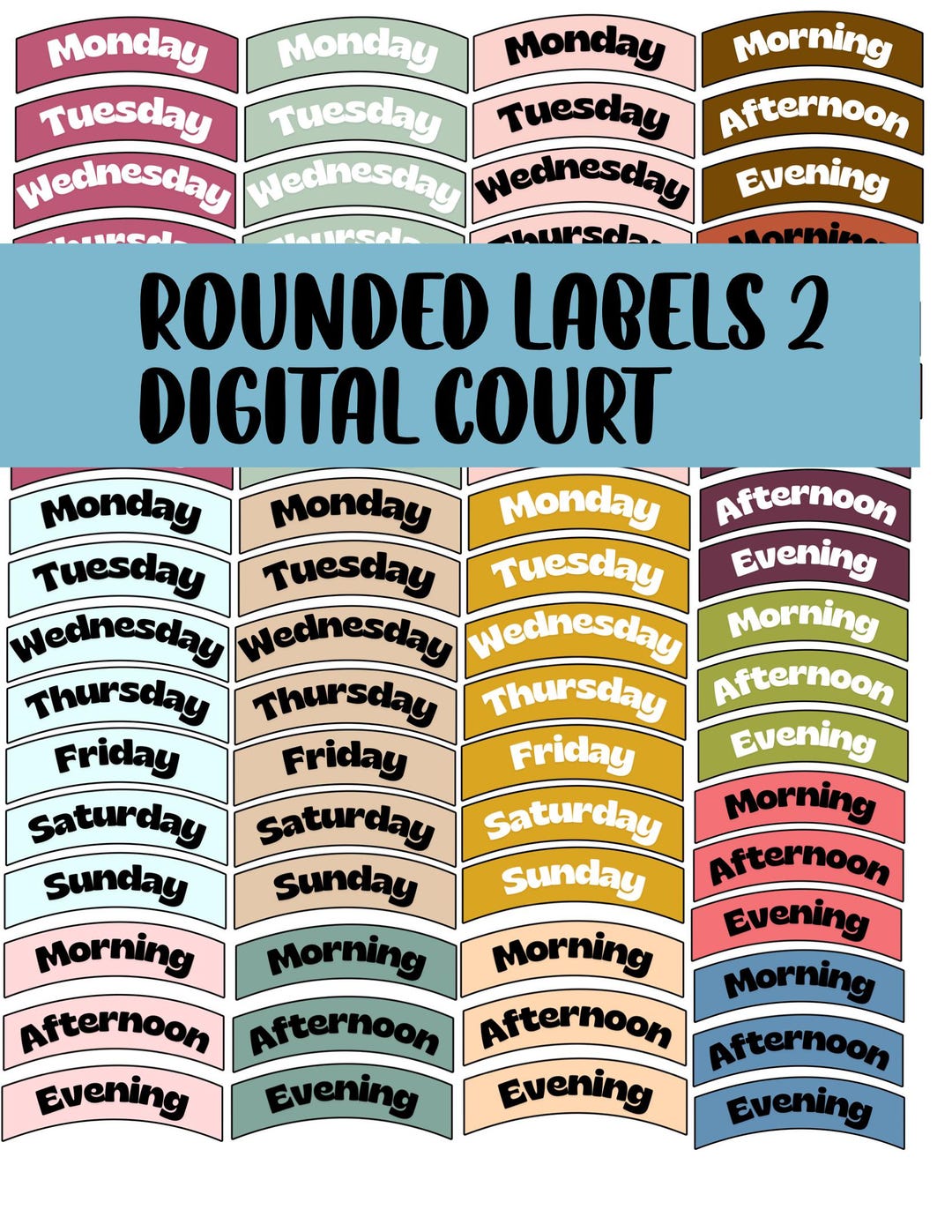 Rounded Labels 2 - Etsy