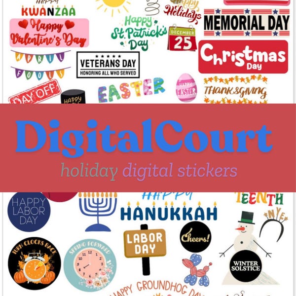 Holiday Sticker - Etsy