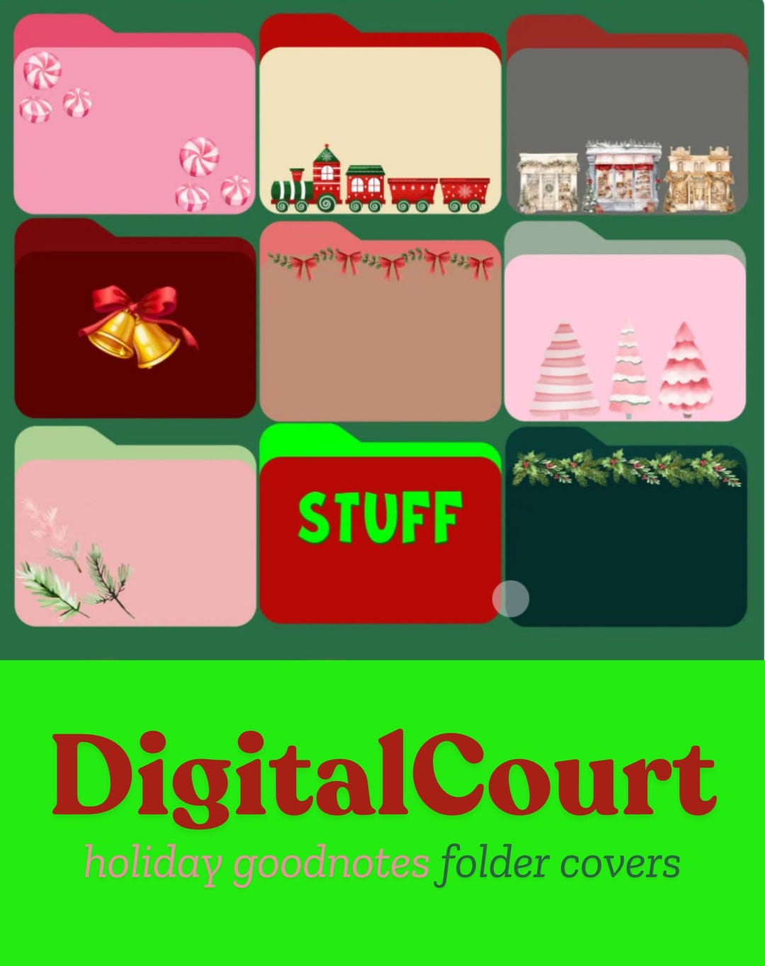 Holiday Goodnotes Folder Covers - Etsy