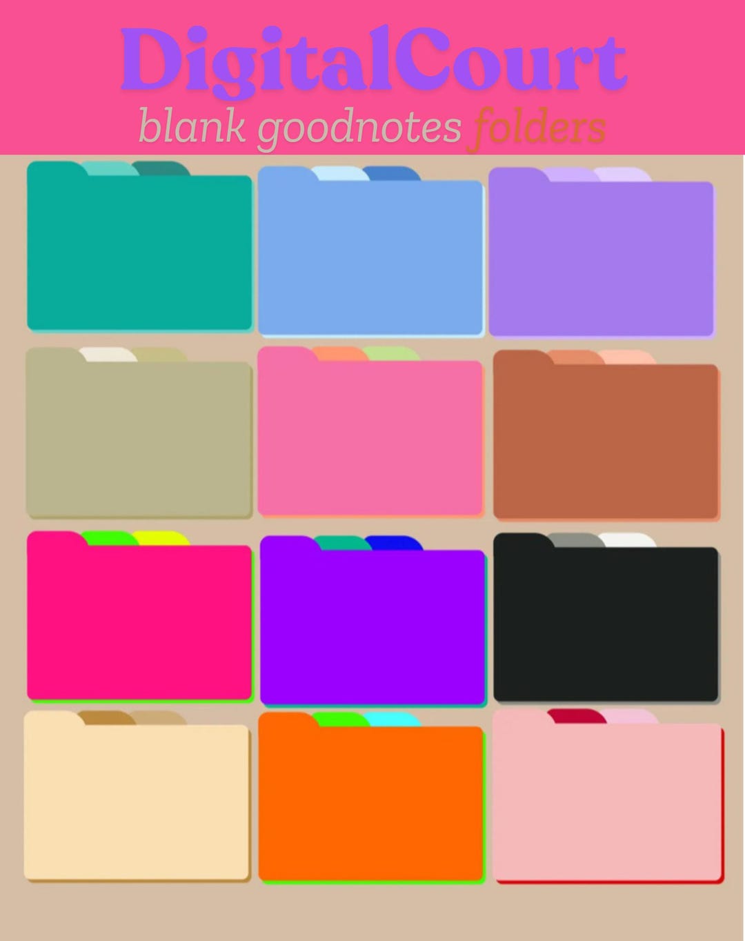 GOODNOTES Folders - Etsy