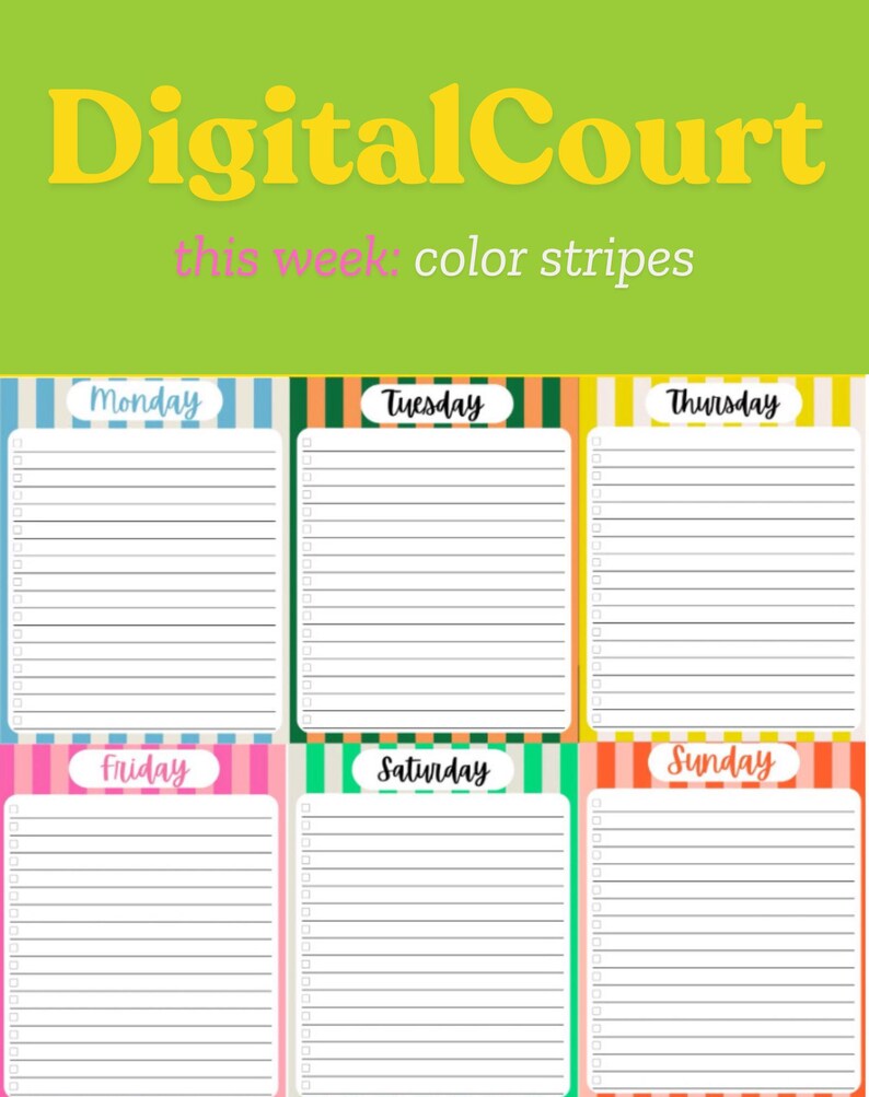 This Week: Color Stripes - Etsy