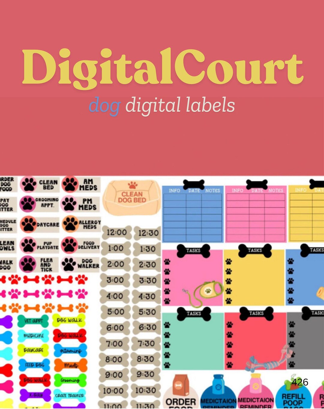 Dog Labels - Etsy