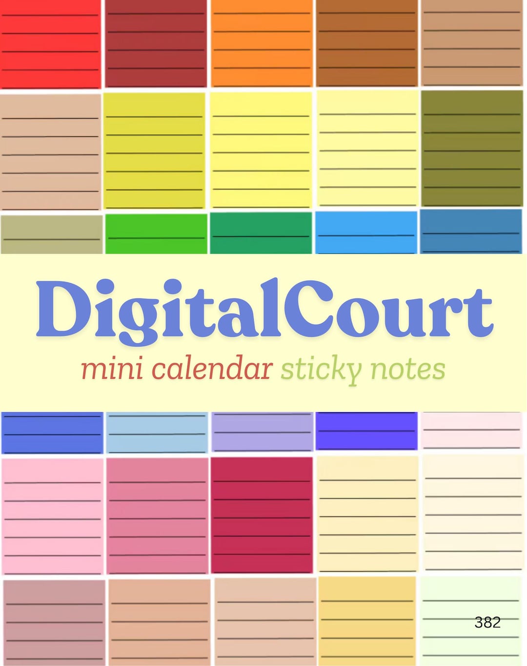 Mini Calendars Sticky Notes - Etsy