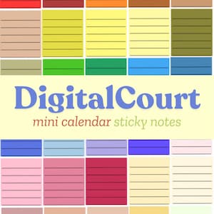 Mini Calendars Sticky Notes - Etsy