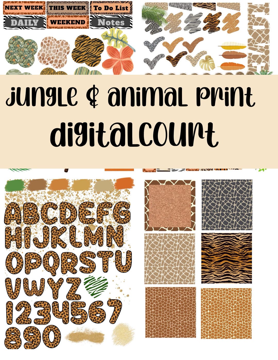 Animal Jungle Themed - Etsy