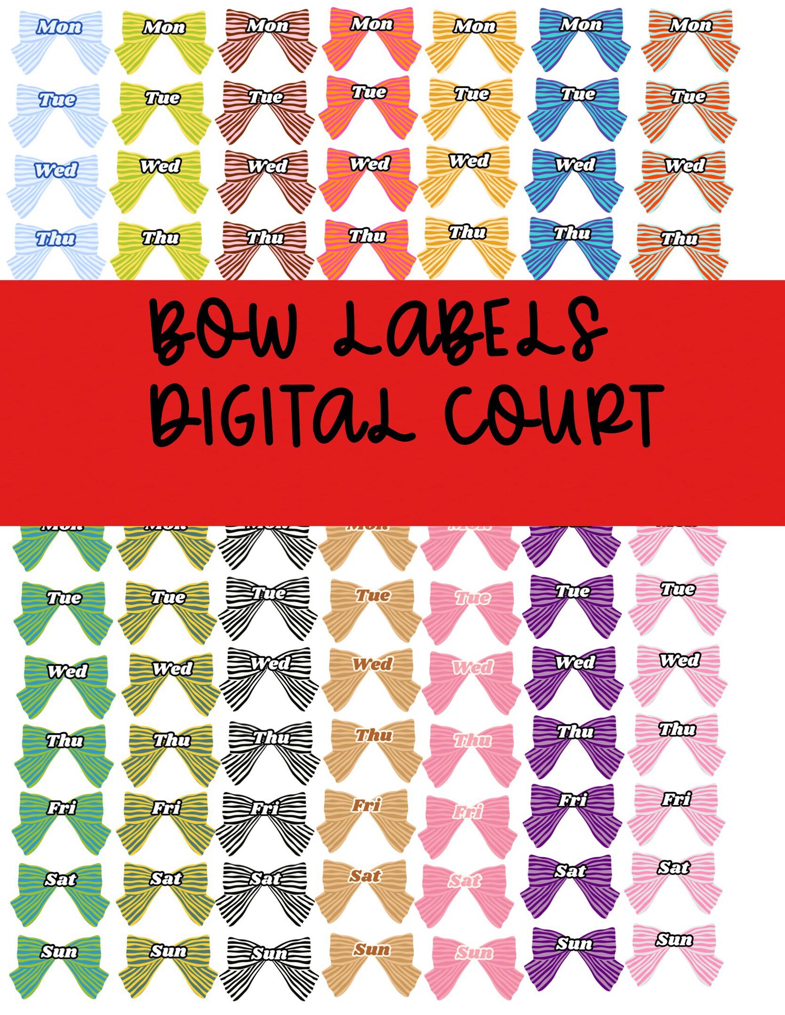 Bow Labels - Etsy
