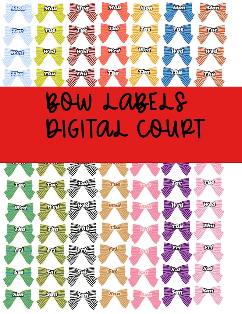 Bow Labels - Etsy