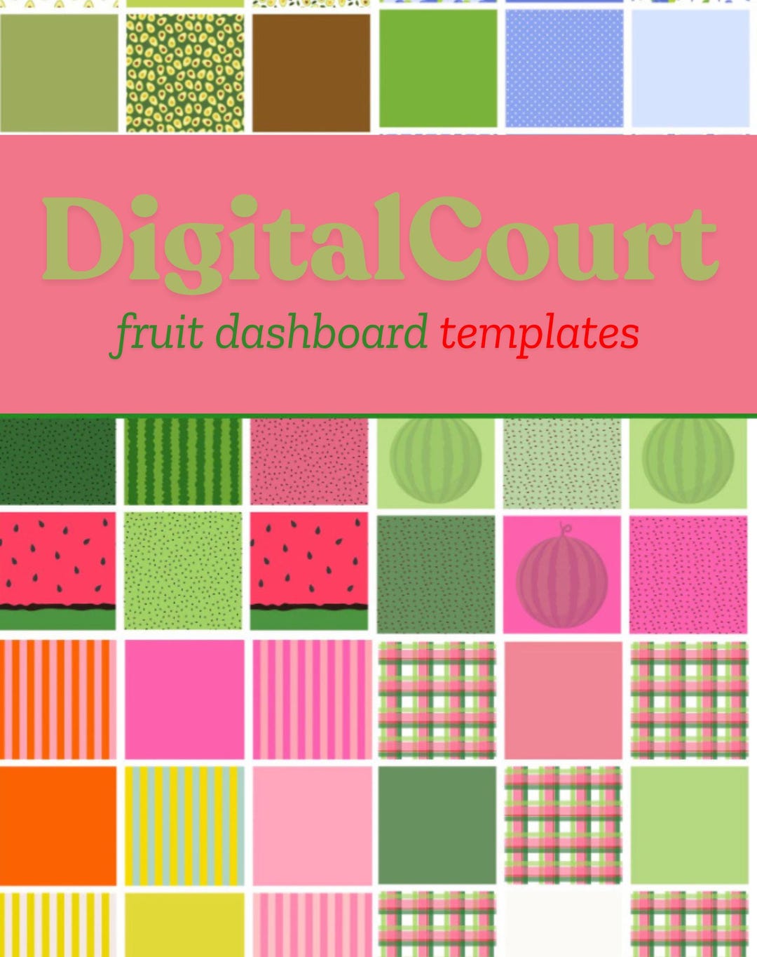 Fruit Dashboard Templates - Etsy