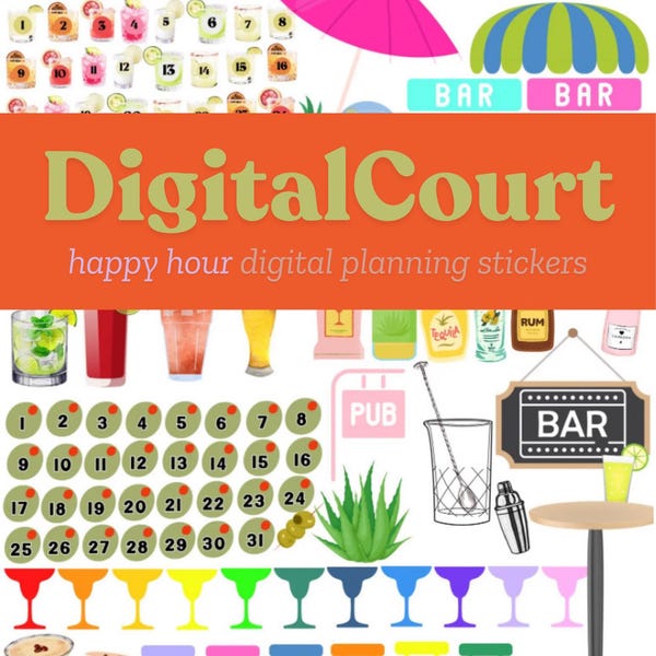 Happy Hour Art - Etsy