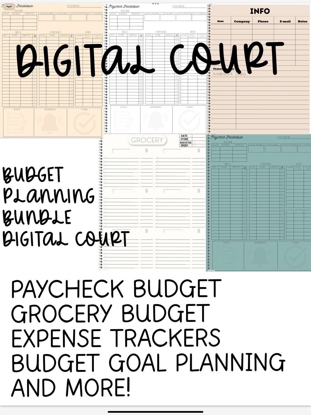 Budget Templates - Etsy