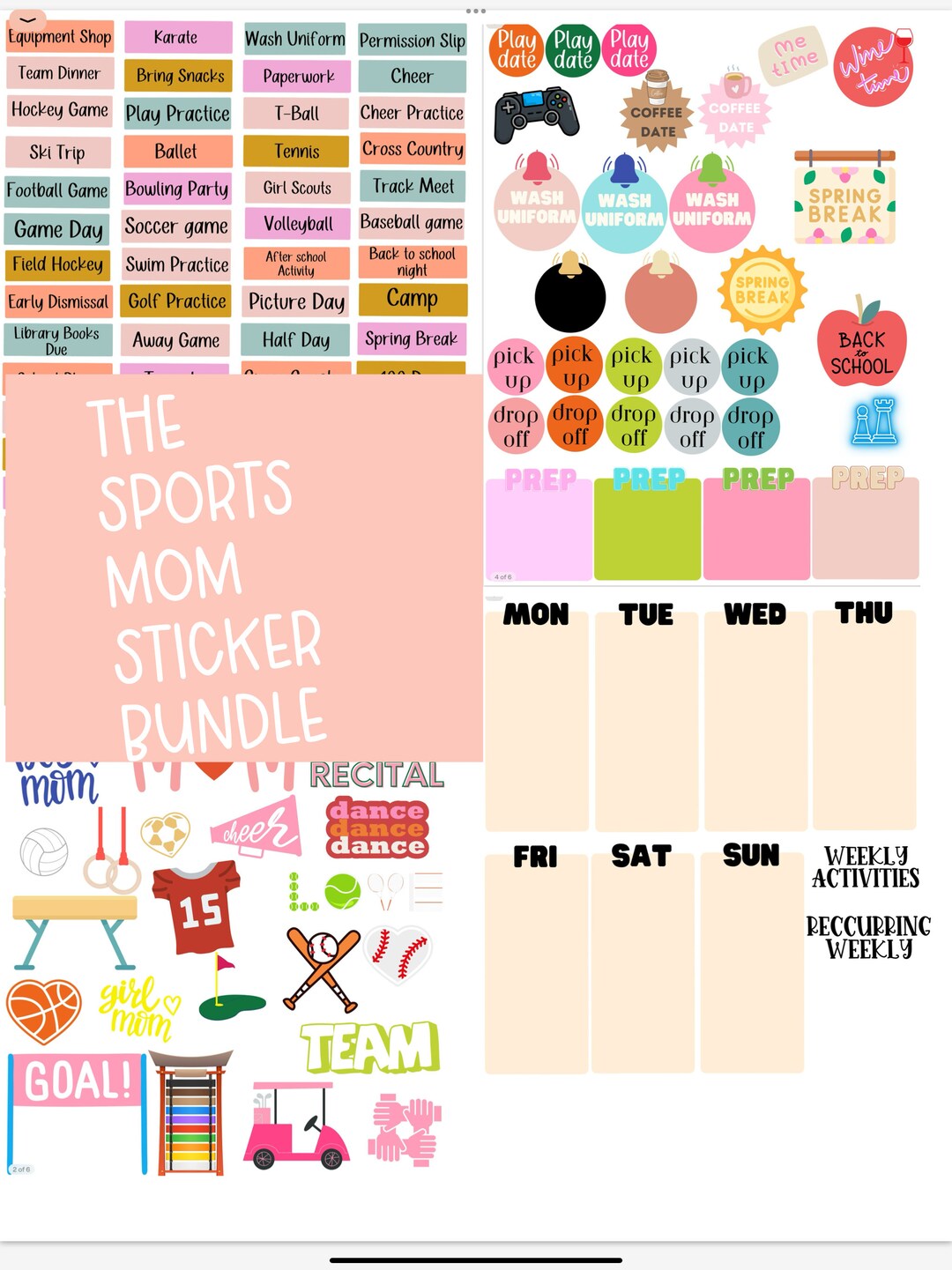 Mom Sticker Bundle - Etsy