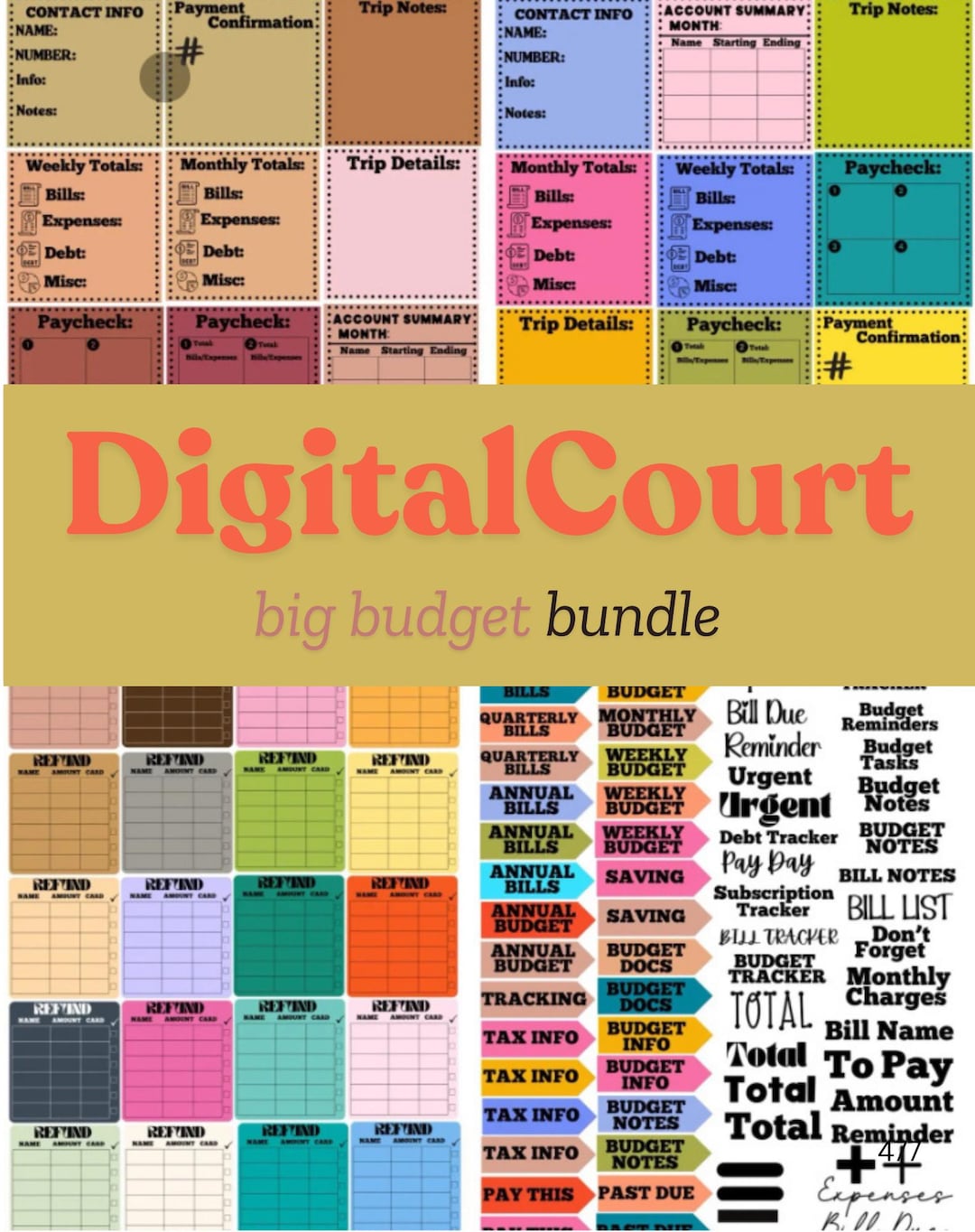 BIG Budget Bundle - Etsy