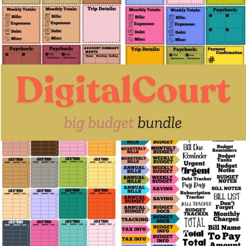 Budget Planner - Etsy