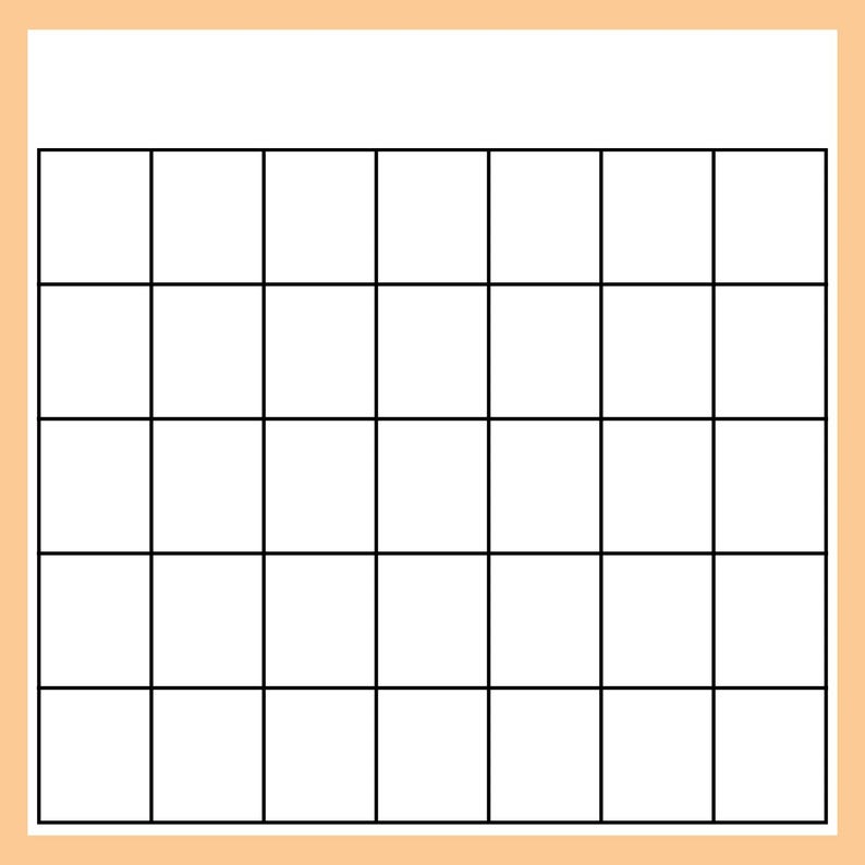 Mini Calendar Templates - Etsy