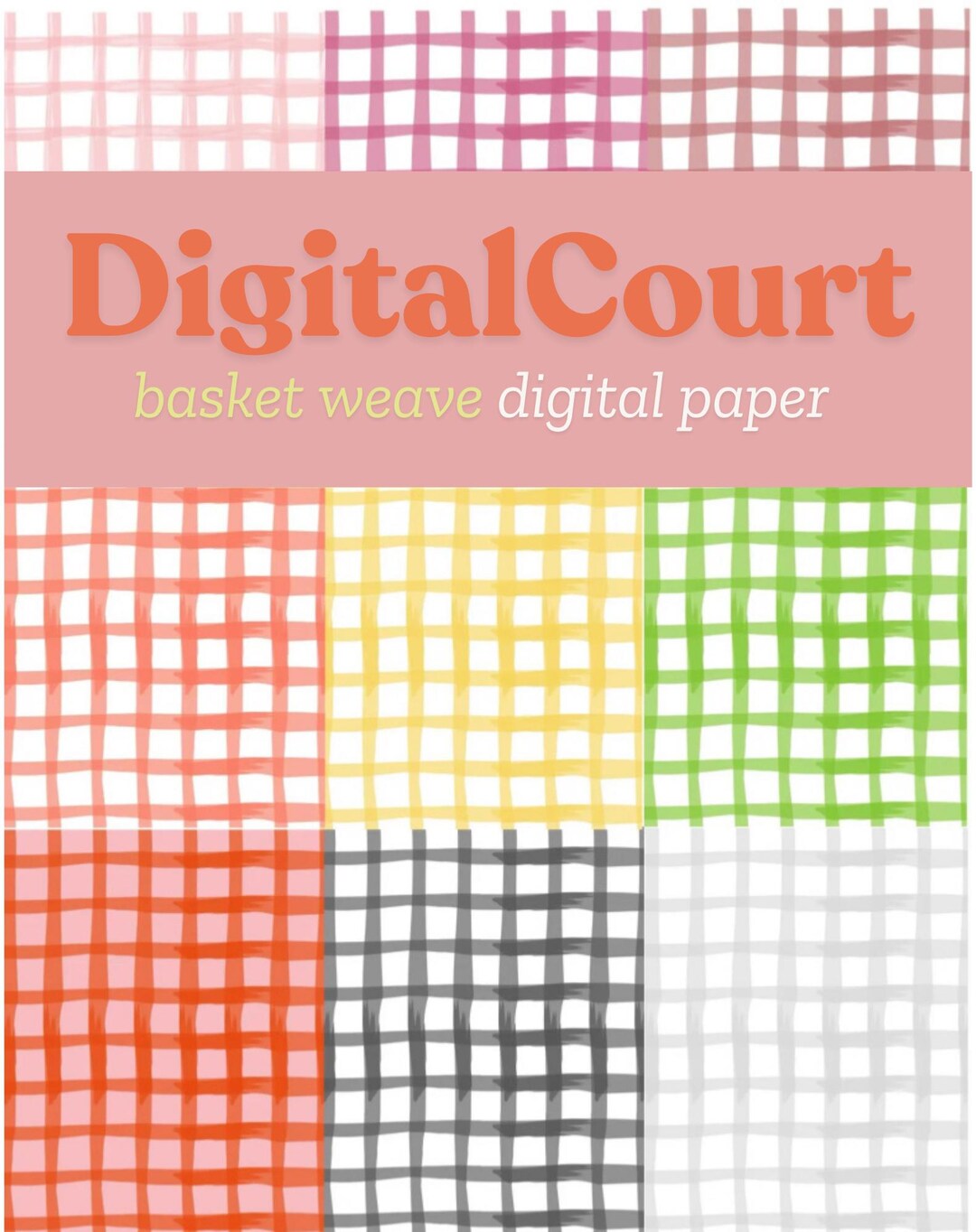 Basket Weave Digital Paper - Etsy