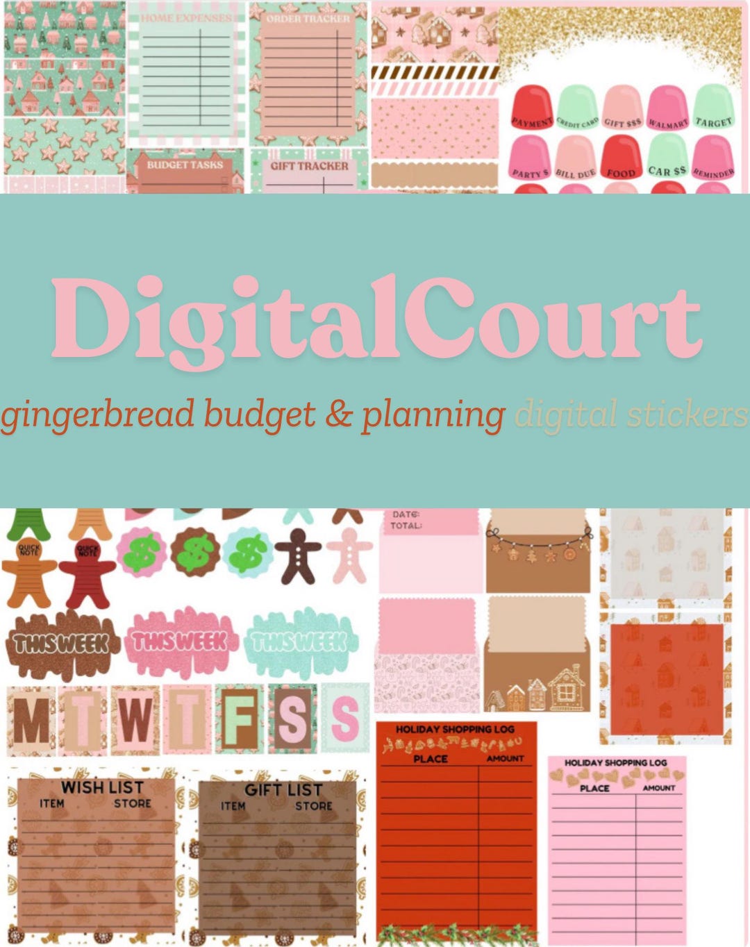 Gingerbread Budget and Planning - Etsy