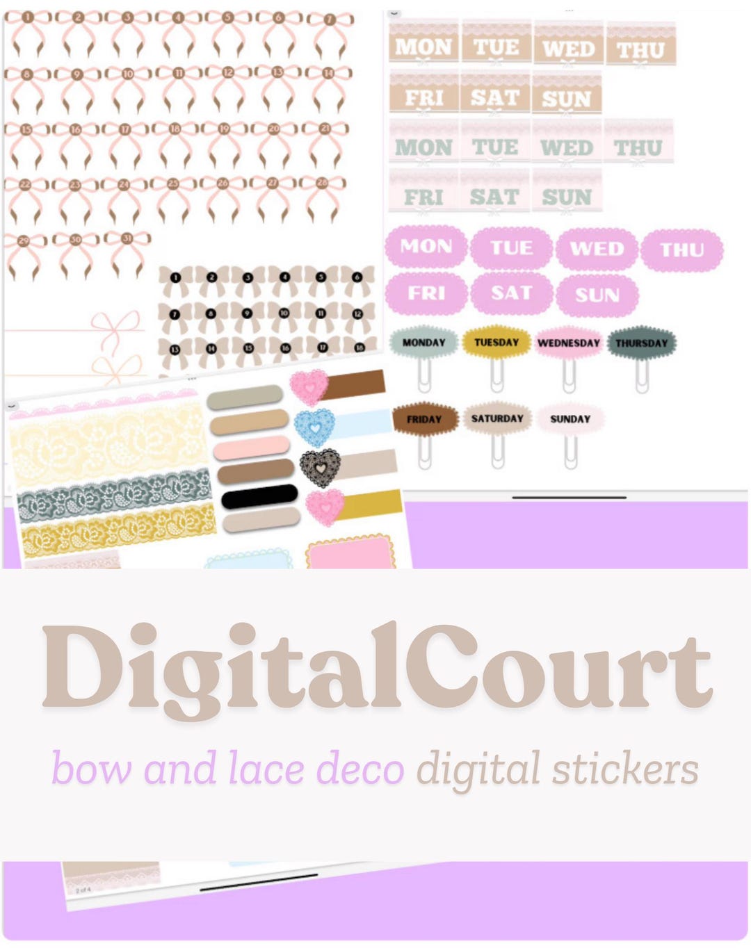 Bow & Lace Deco - Etsy