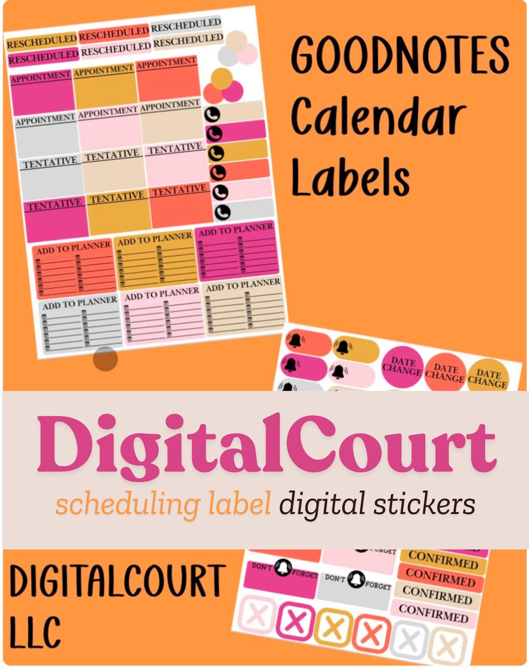 Scheduling Labels - Etsy