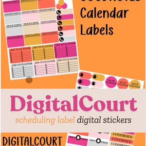 Scheduling Labels - Etsy