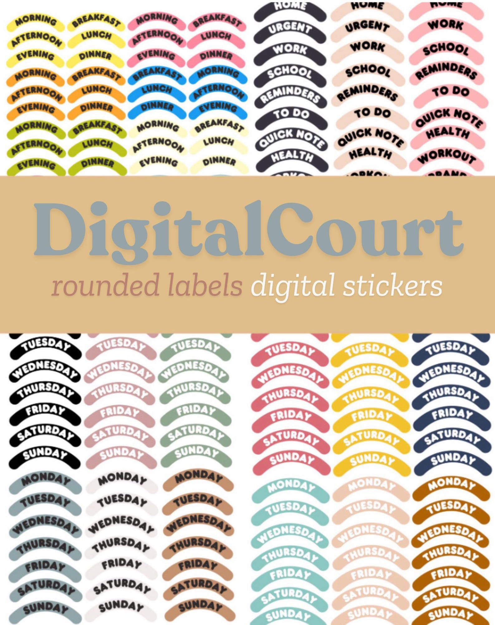 Rounded Labels - Etsy