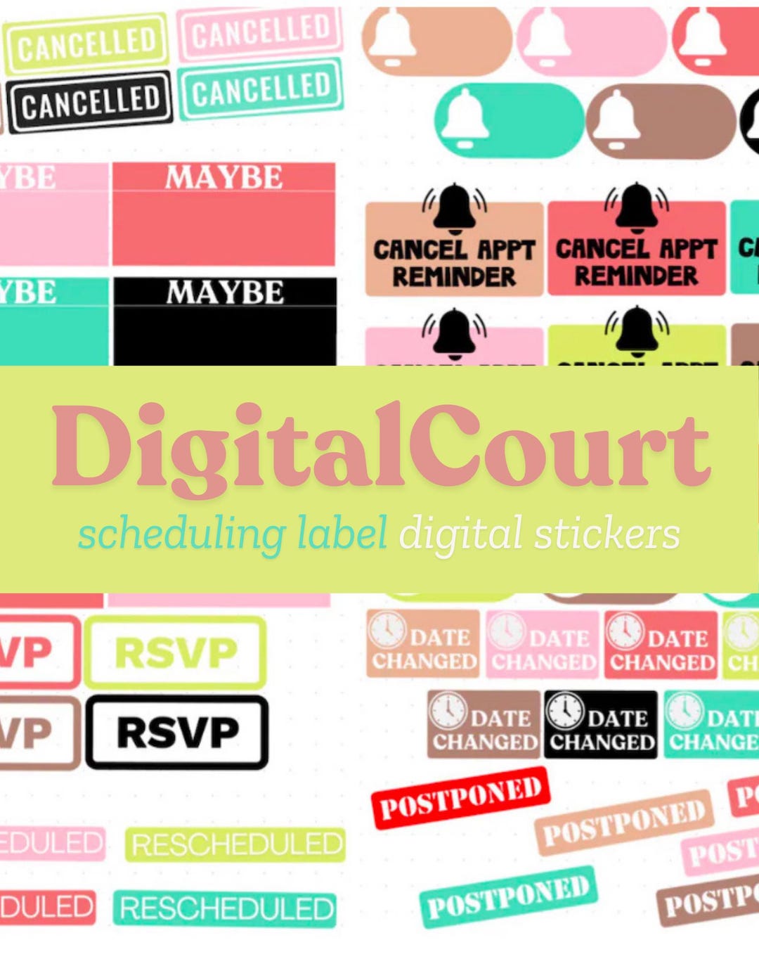 Scheduling Labels - Etsy