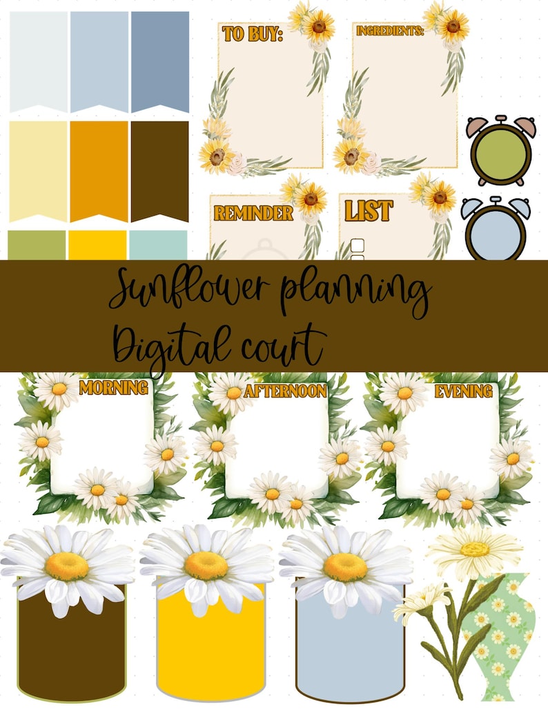 Sunflower Planning - Etsy