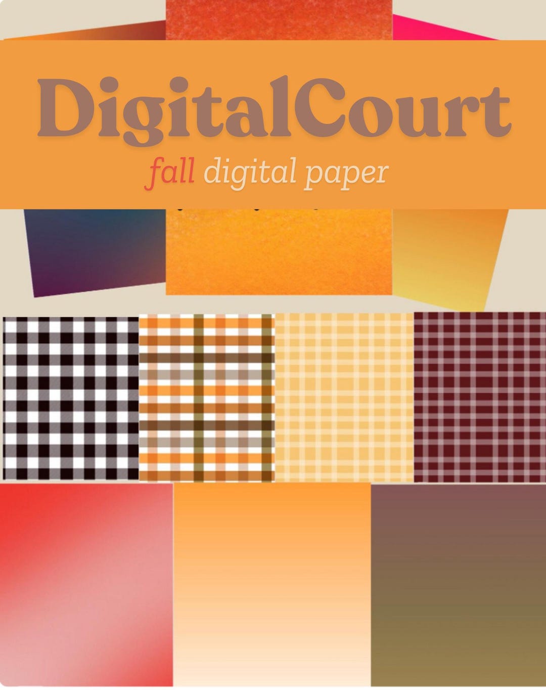 Fall Digital Paper - Etsy