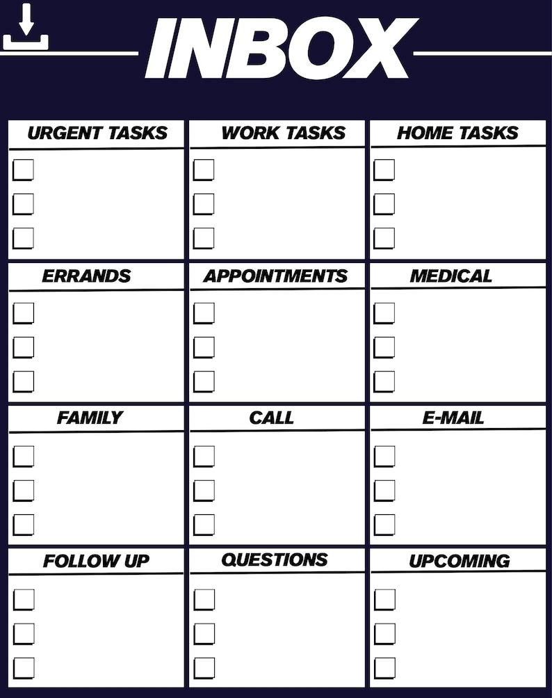 Inbox Planning - Etsy