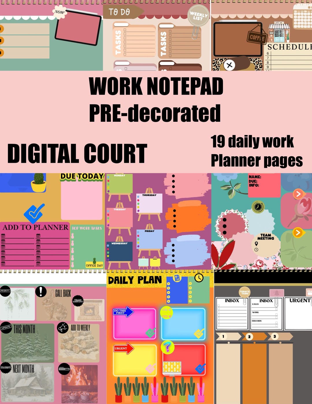 Pre-decorated NOTEPAD - Etsy