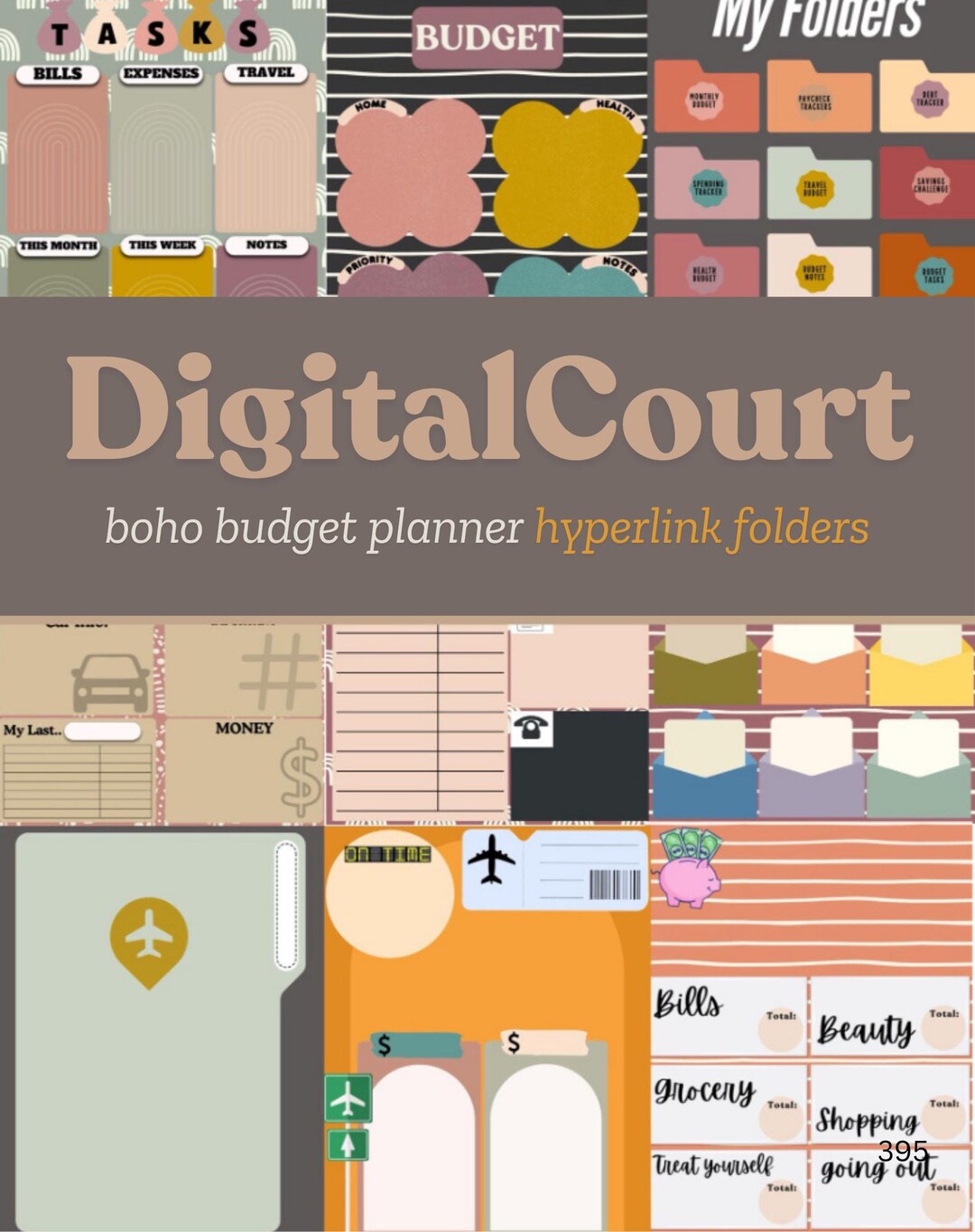 Boho Budget Folders - Etsy