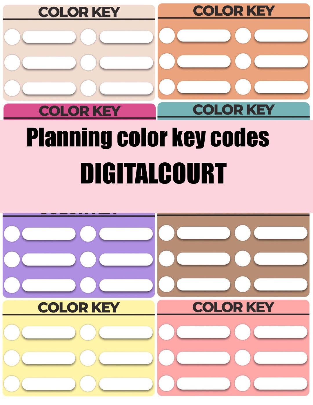 Color Key Charts - Etsy
