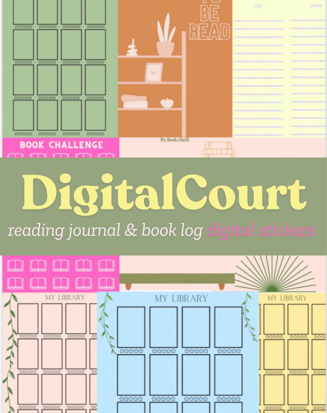 Reading Journal & Book Log Bundle - Etsy