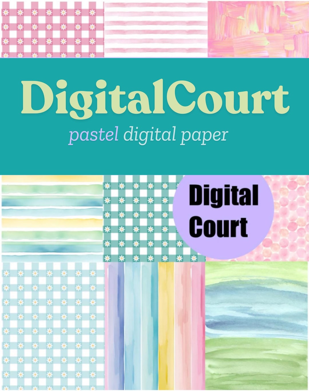 Pastel Digital Paper - Etsy