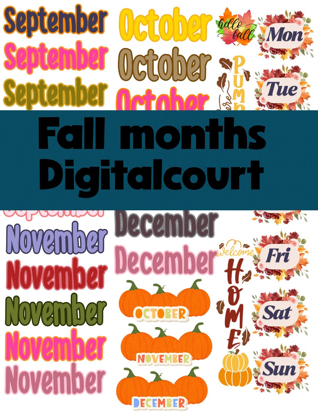 Fall Months - Etsy
