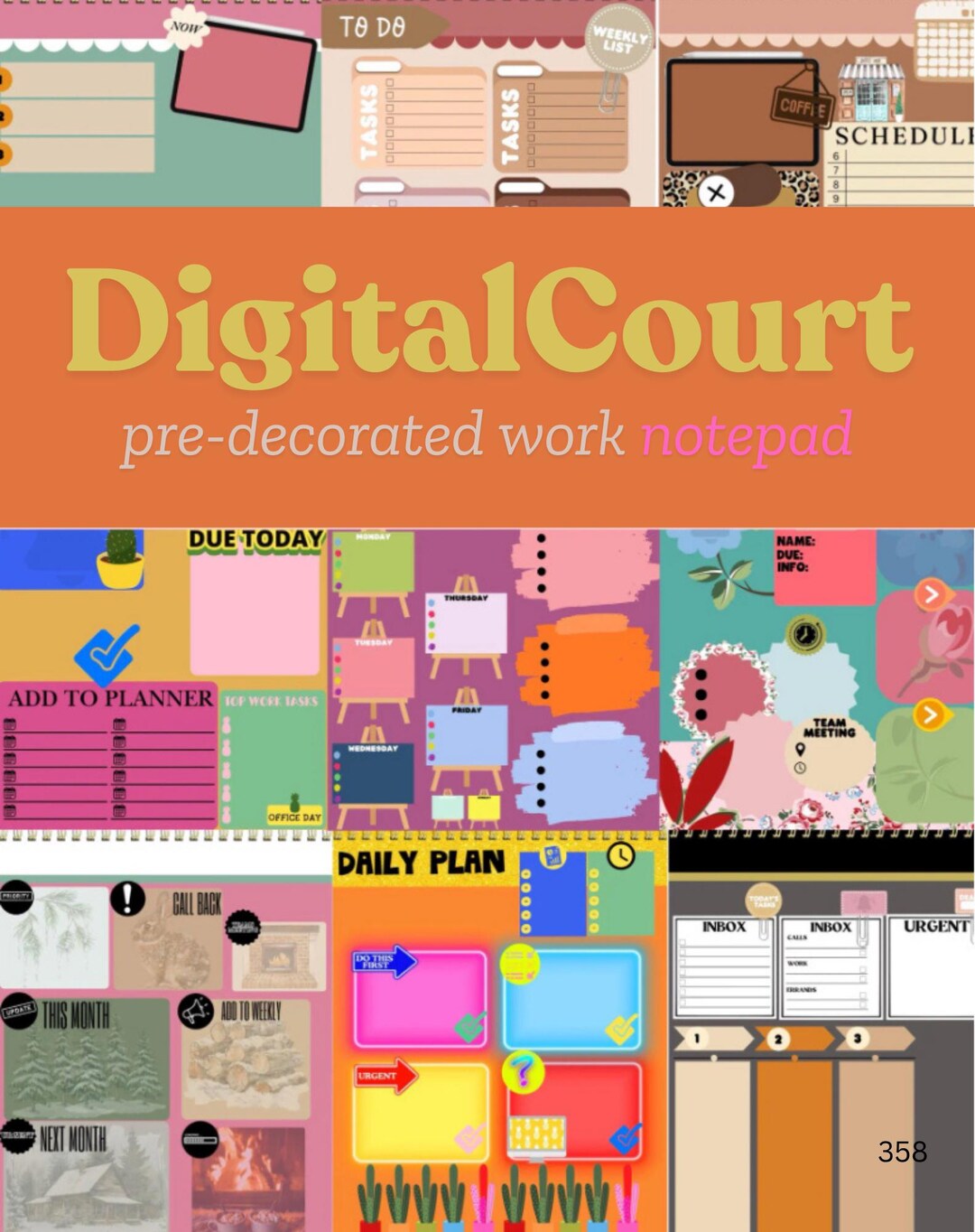 Pre-decorated NOTEPAD - Etsy