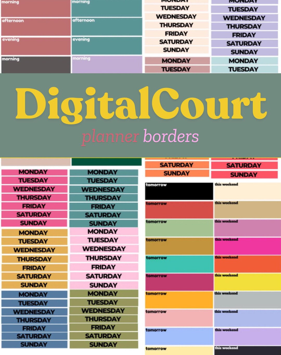 Planner Borders - Etsy