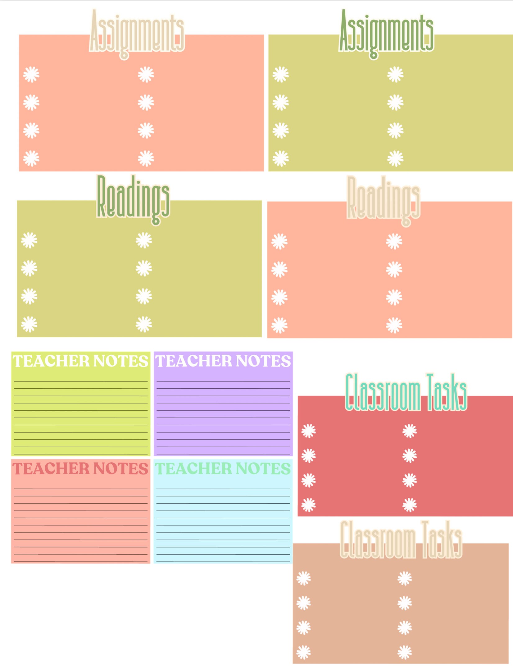 Teacher Planning Bundle - Etsy