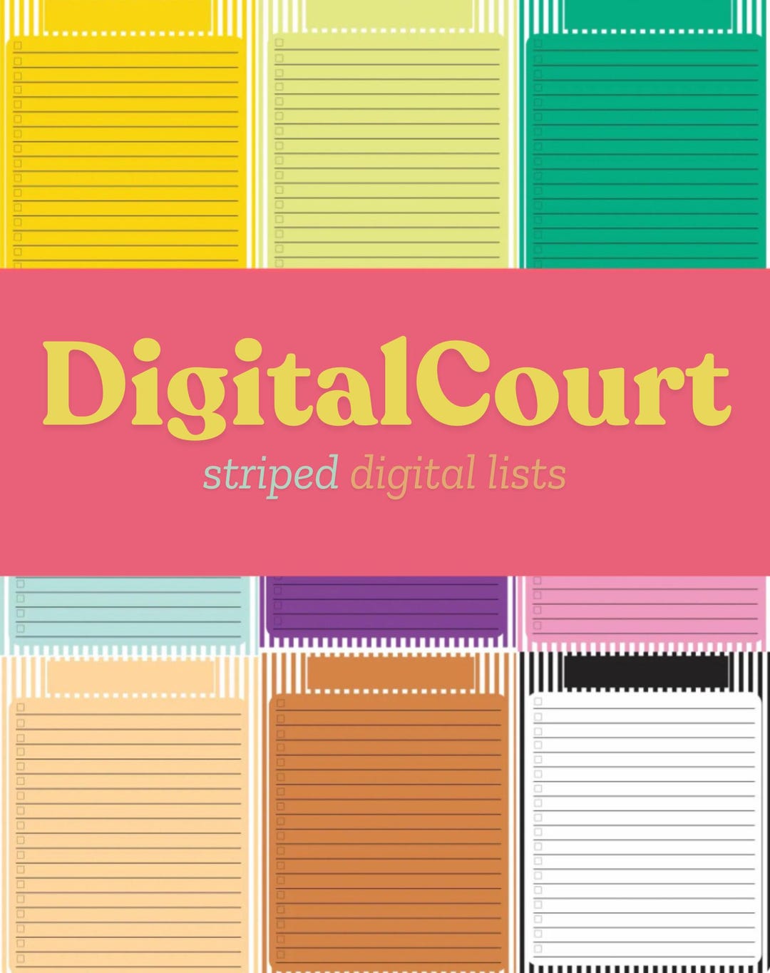Striped Lists - Etsy