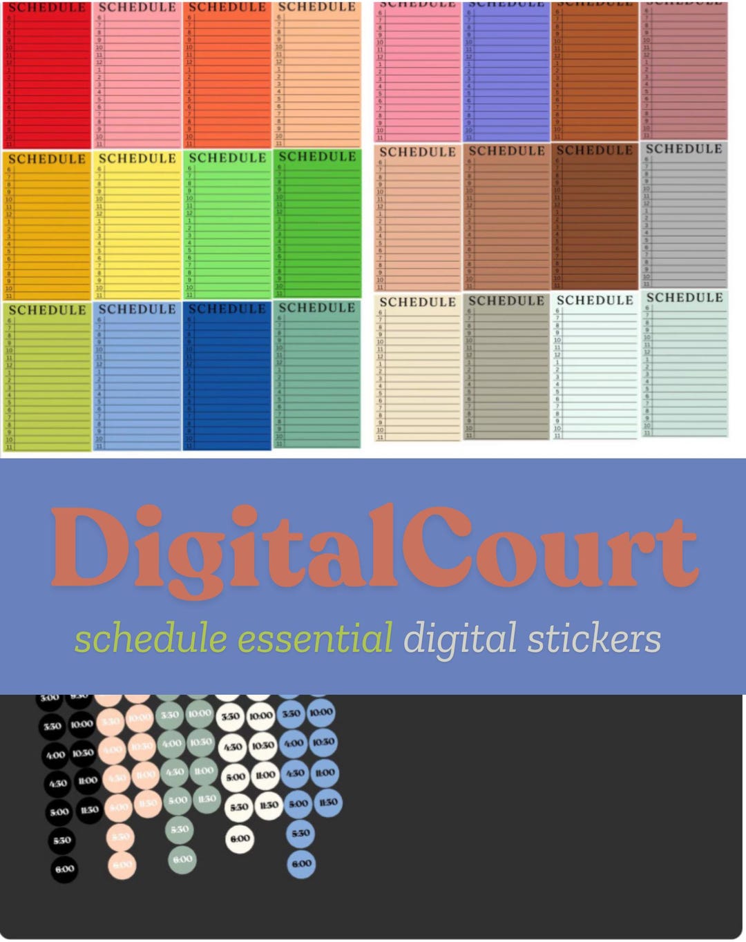 Schedule Stickers - Etsy