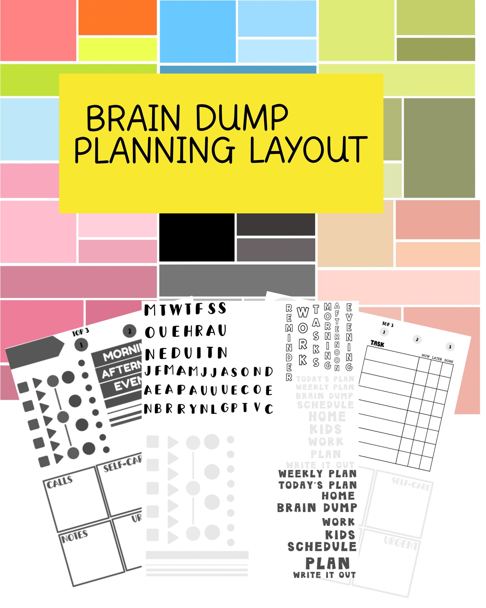 The Brain Dump Layout - Etsy