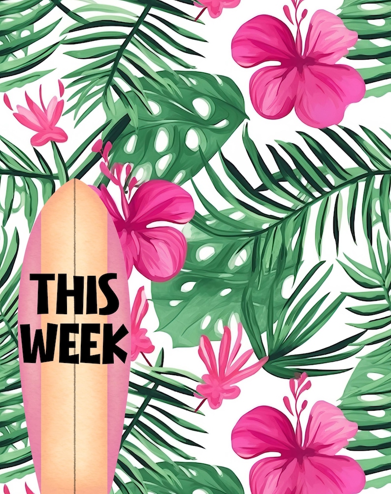 Hawaiian Weekly List - Etsy
