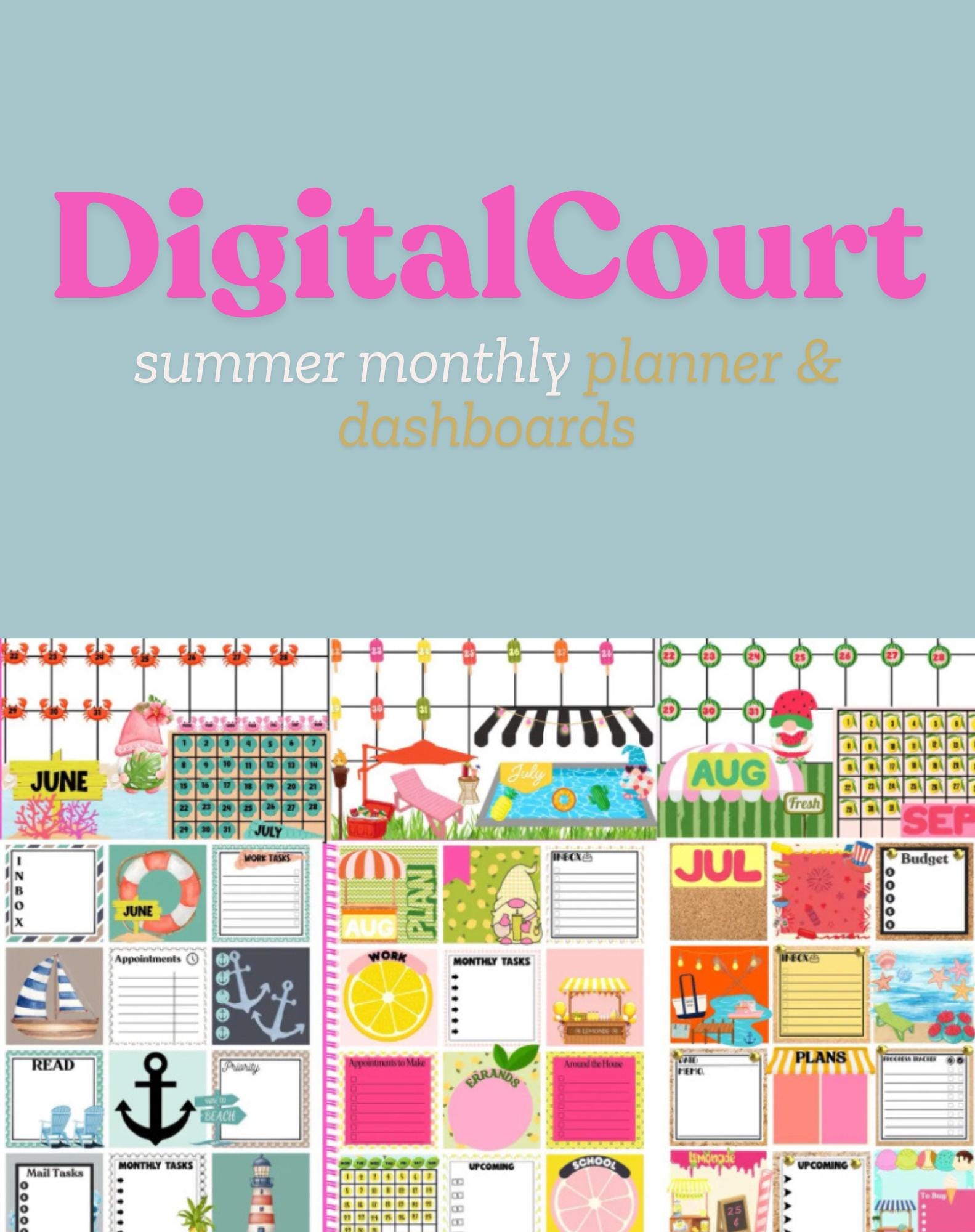Summer Planning Bundle - Etsy