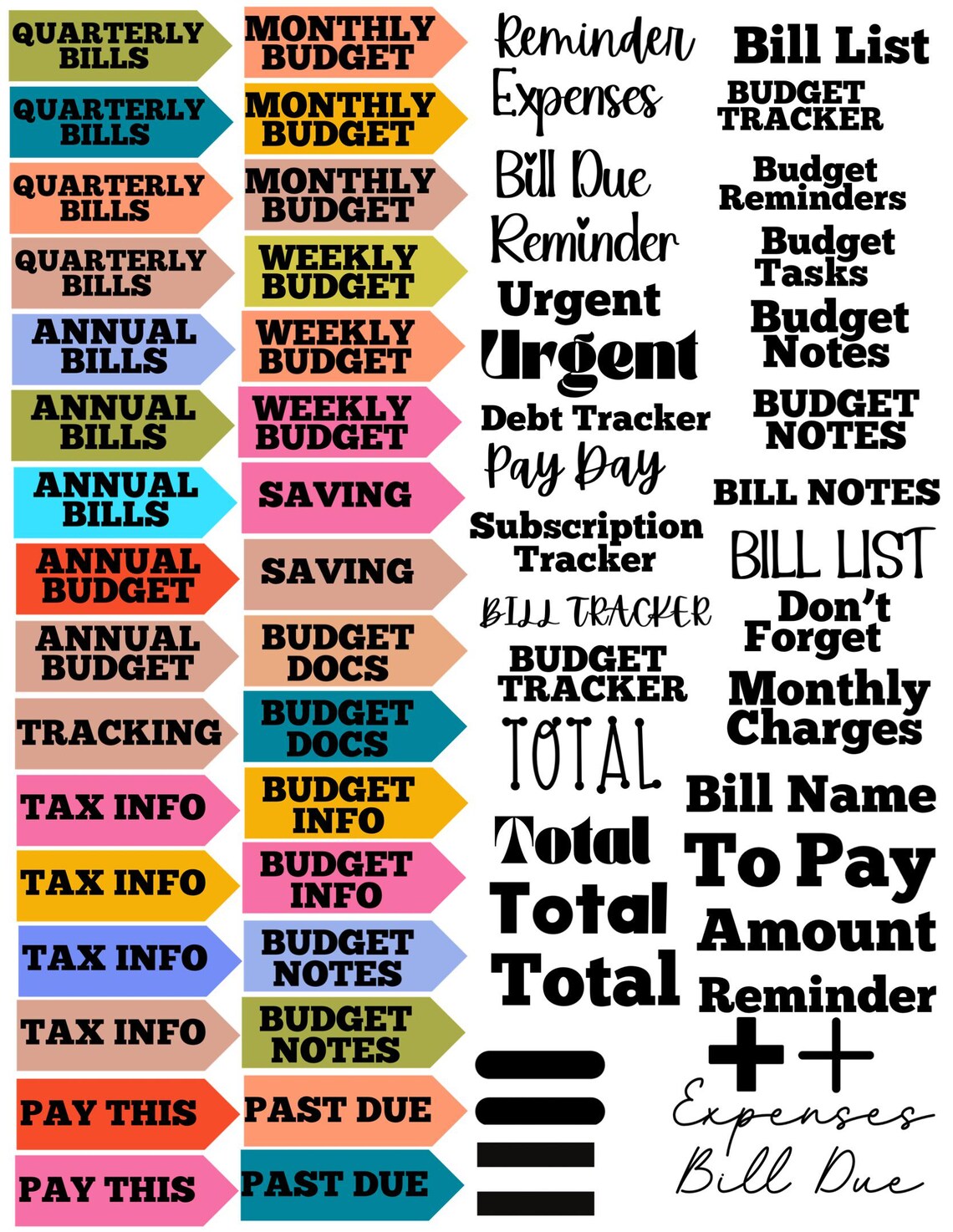 BIG Budget Bundle - Etsy