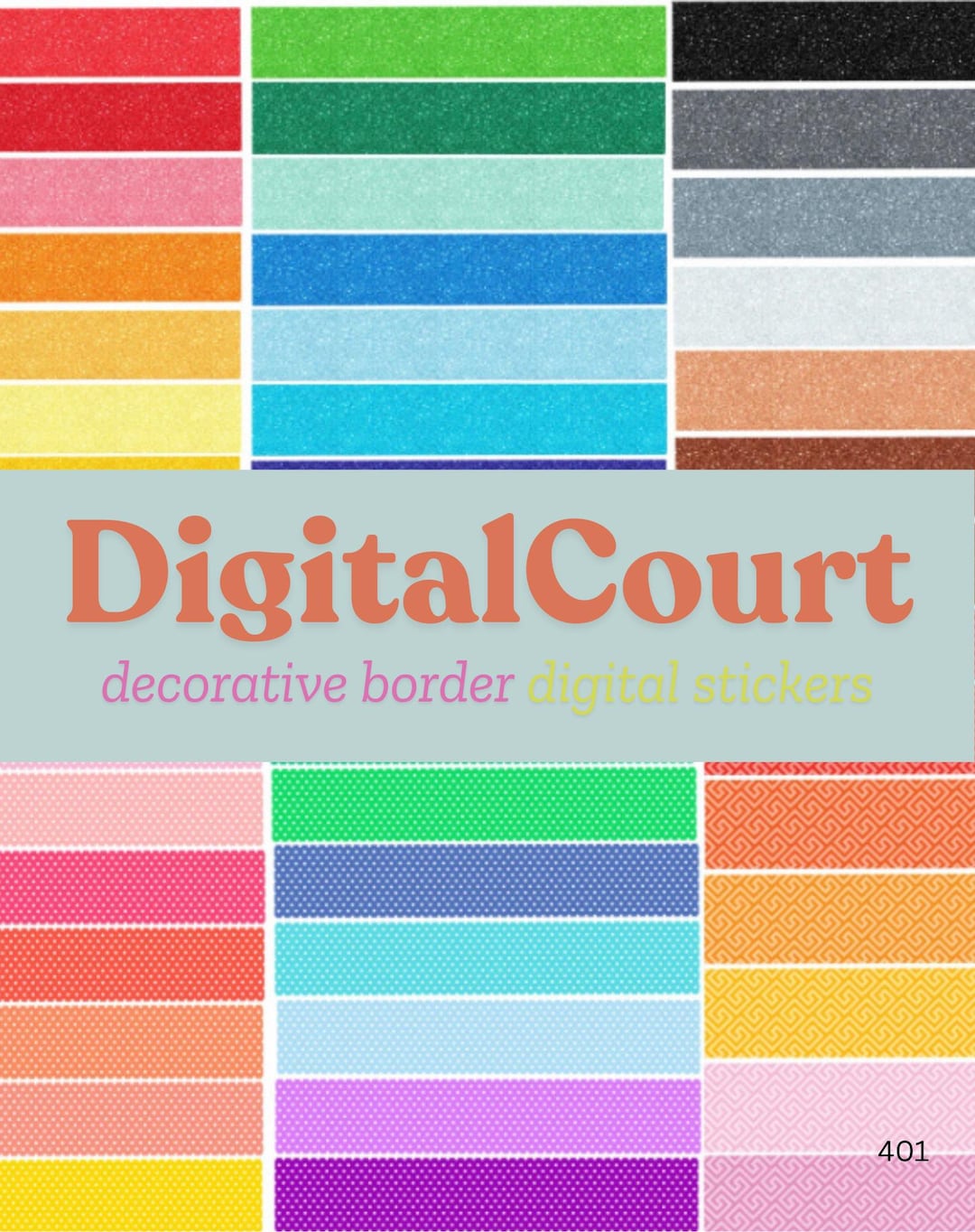 Decorative Borders Stickers - Etsy