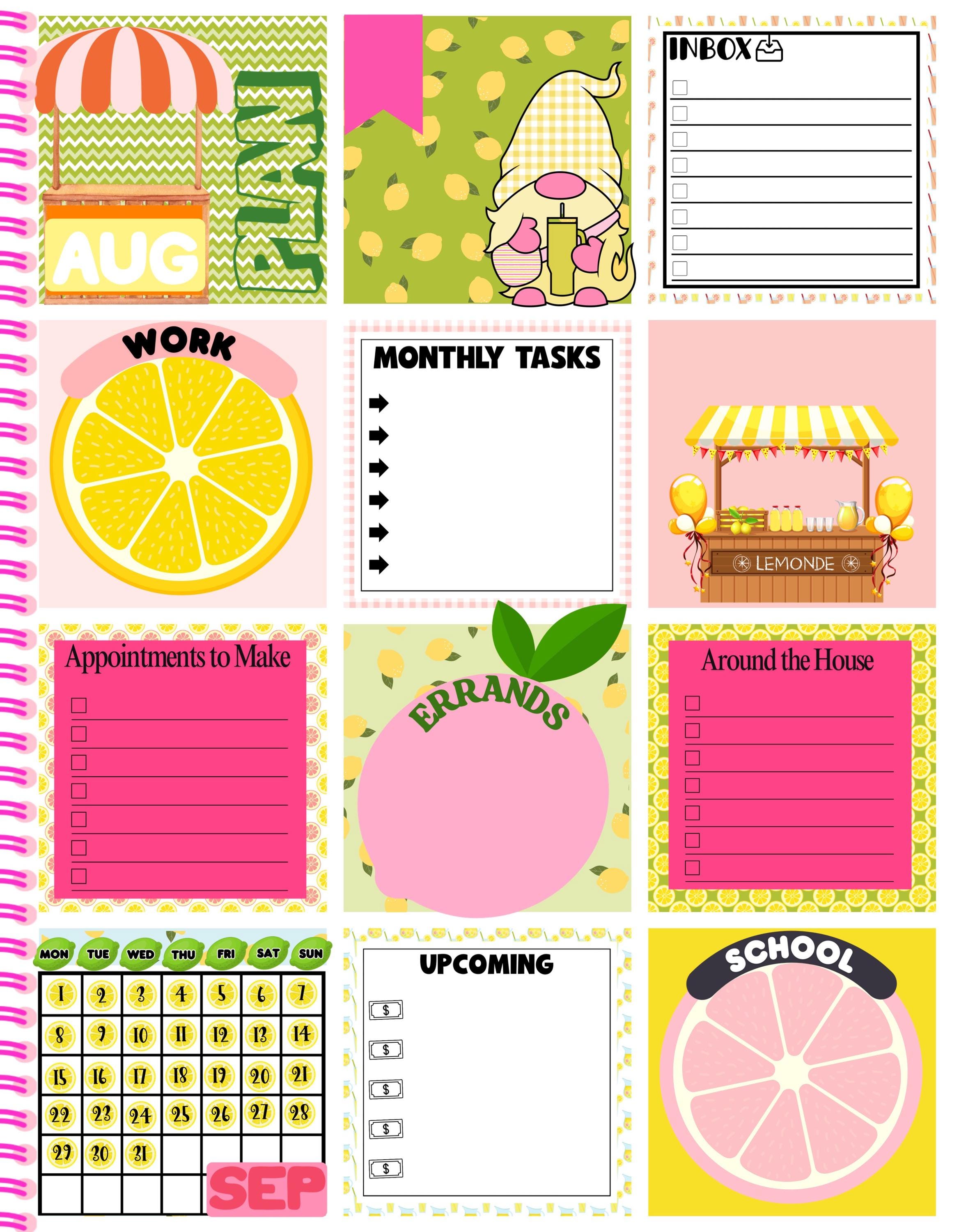 Summer Planning Bundle - Etsy
