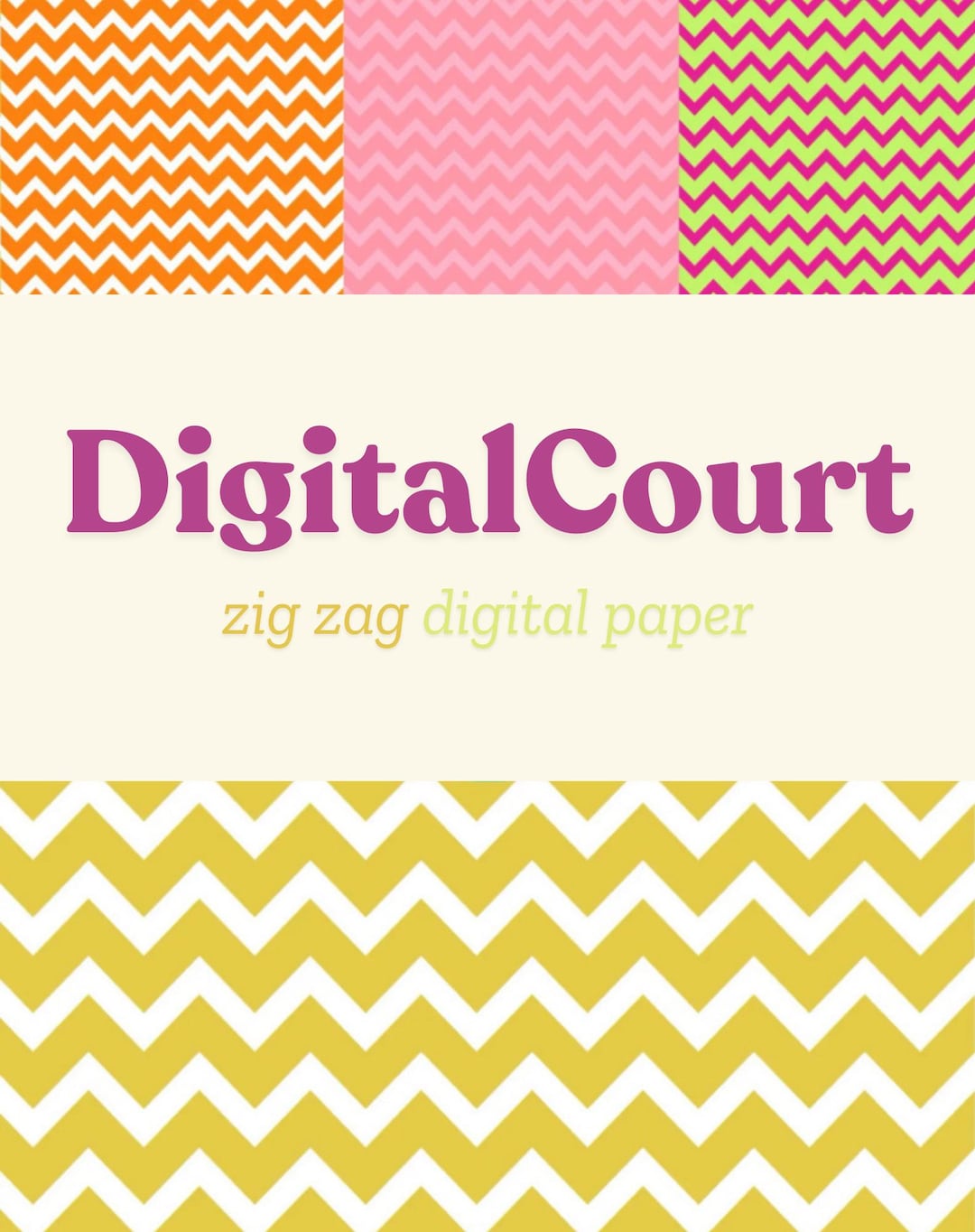 Zig Zag Digital Paper - Etsy