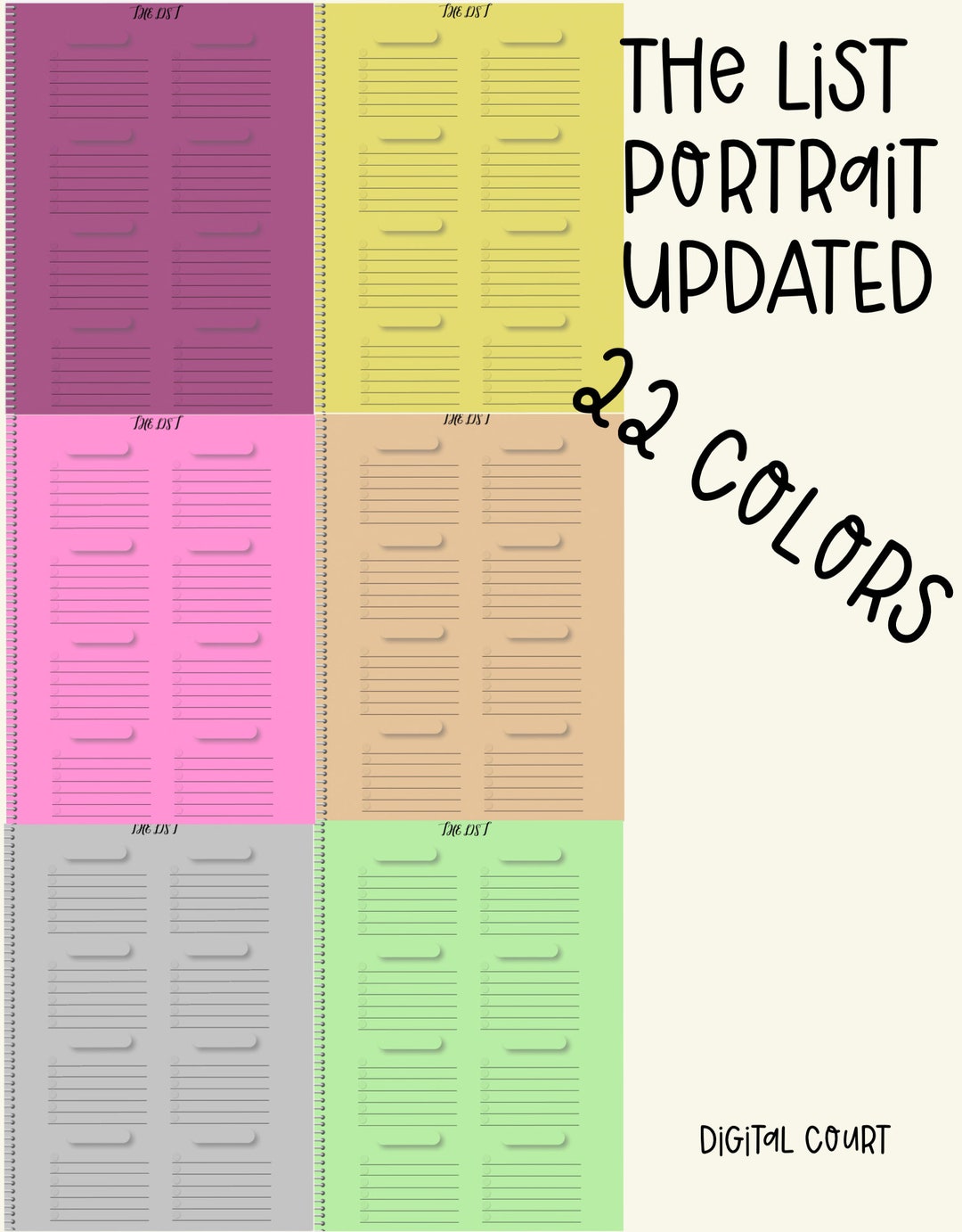 The List Updated Portrait - Etsy