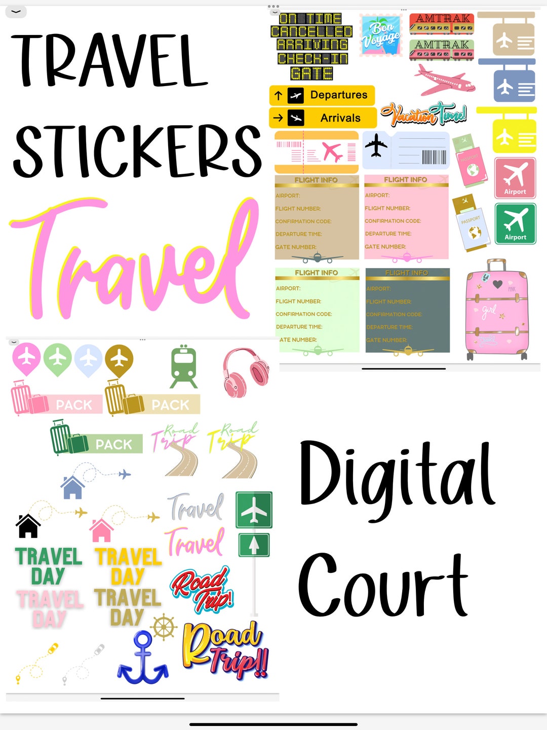 Travel Stickers - Etsy
